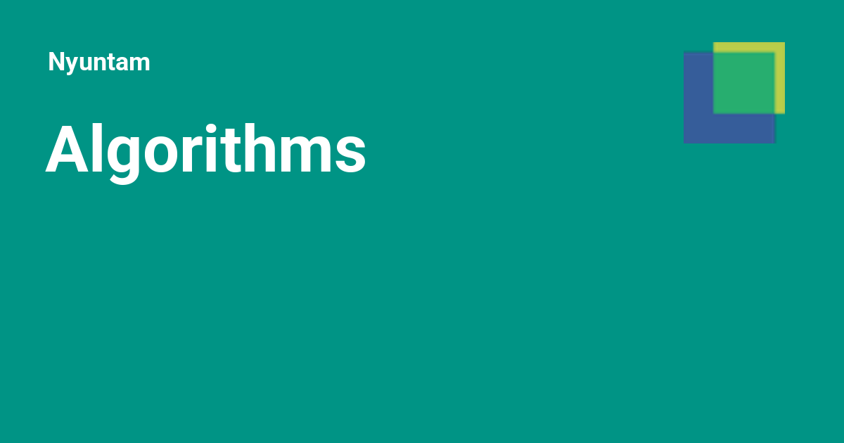 Algorithms - Nyuntam